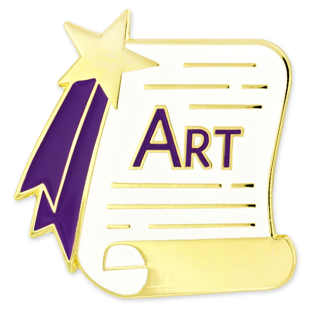 PinMart Art Scroll School Award Lapel Pin – Scholar Reward Pin ...