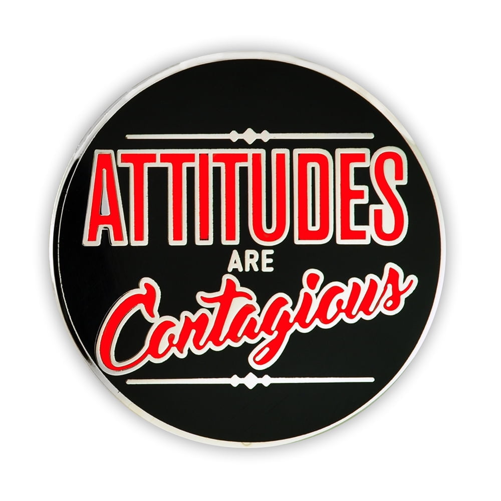 PinMart Attitudes Are Contagious Lapel Pin - 10 Pack - Walmart.com