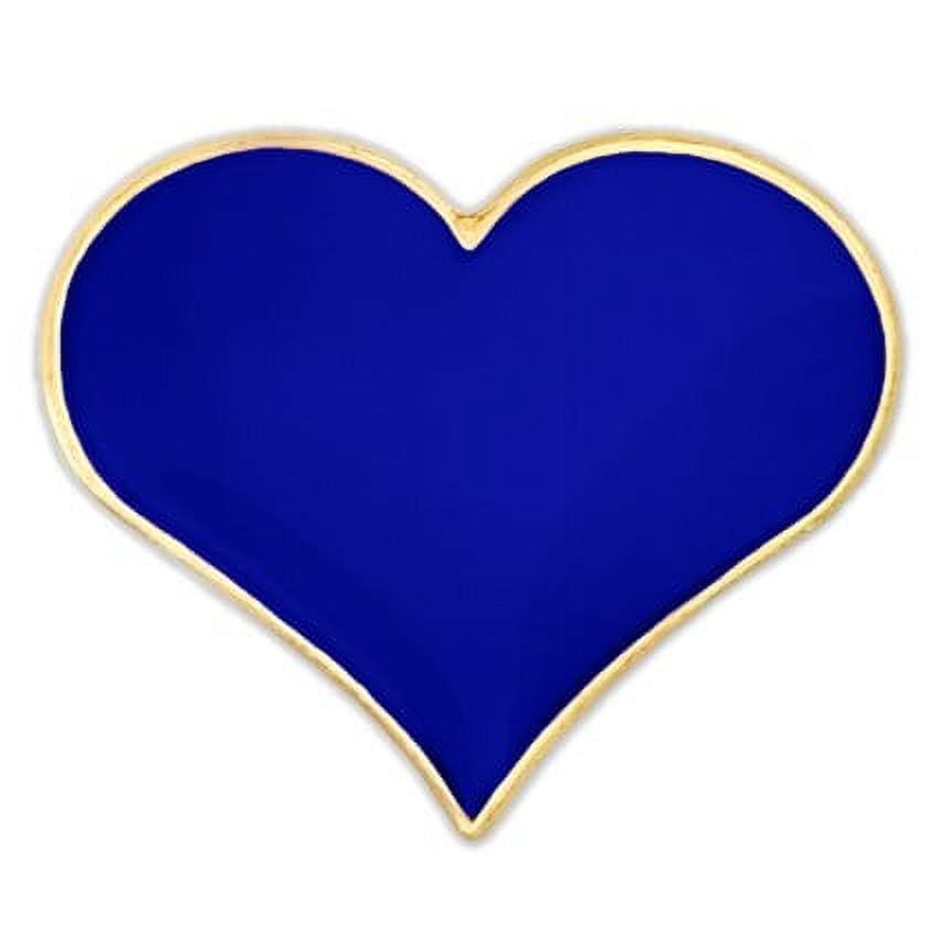 PinMart Blue Heart Lapel Pin - 25 Pack of Lapel Pins - Walmart.com