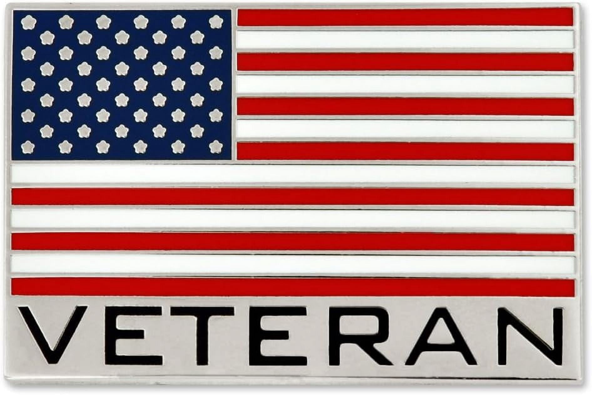 Pinmart Bold Veteran American Flag Lapel Pin Proud Patriotic Usa Flag