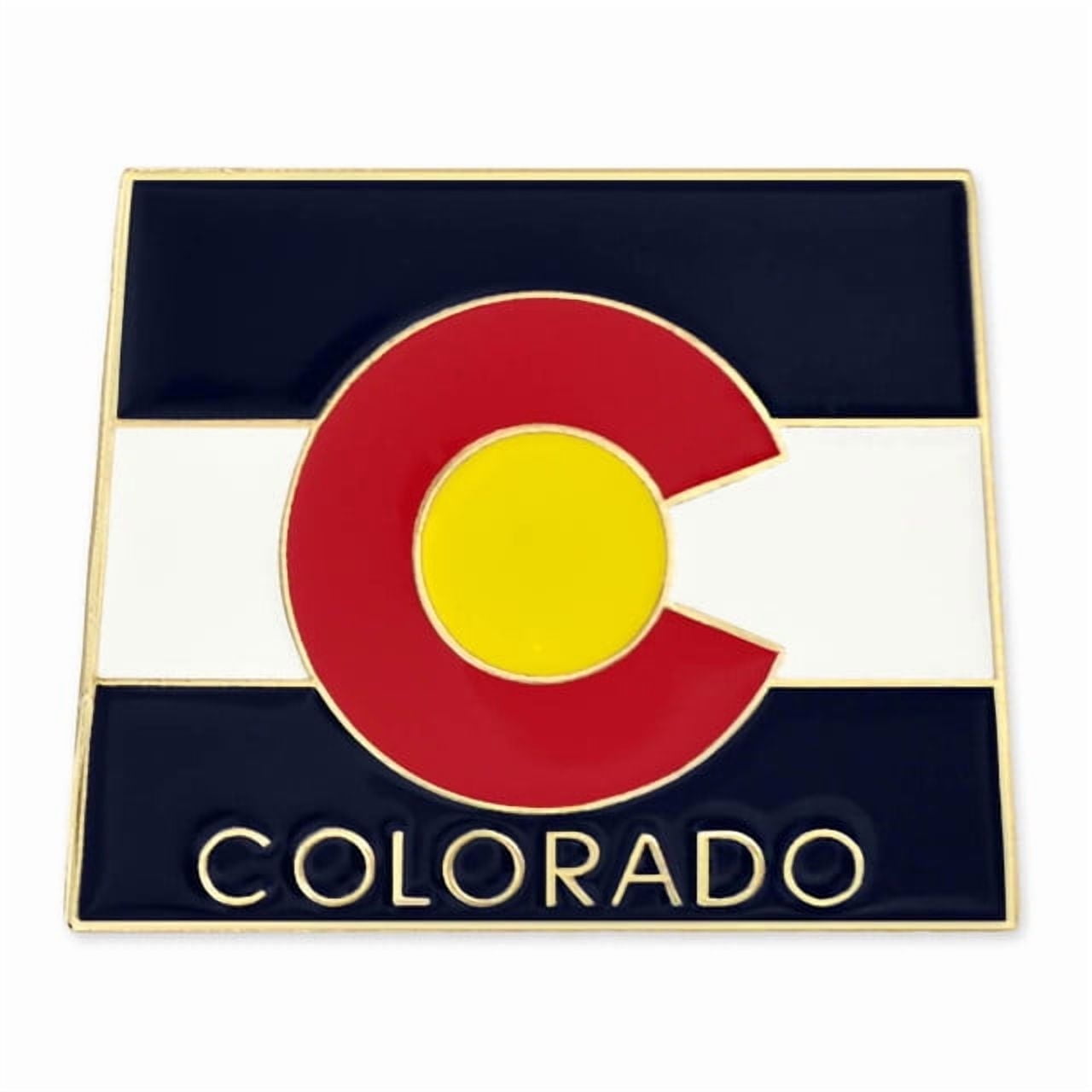 PinMart Colorado Shape Flag Enamel Pins – Gold Plated US State Lapel ...