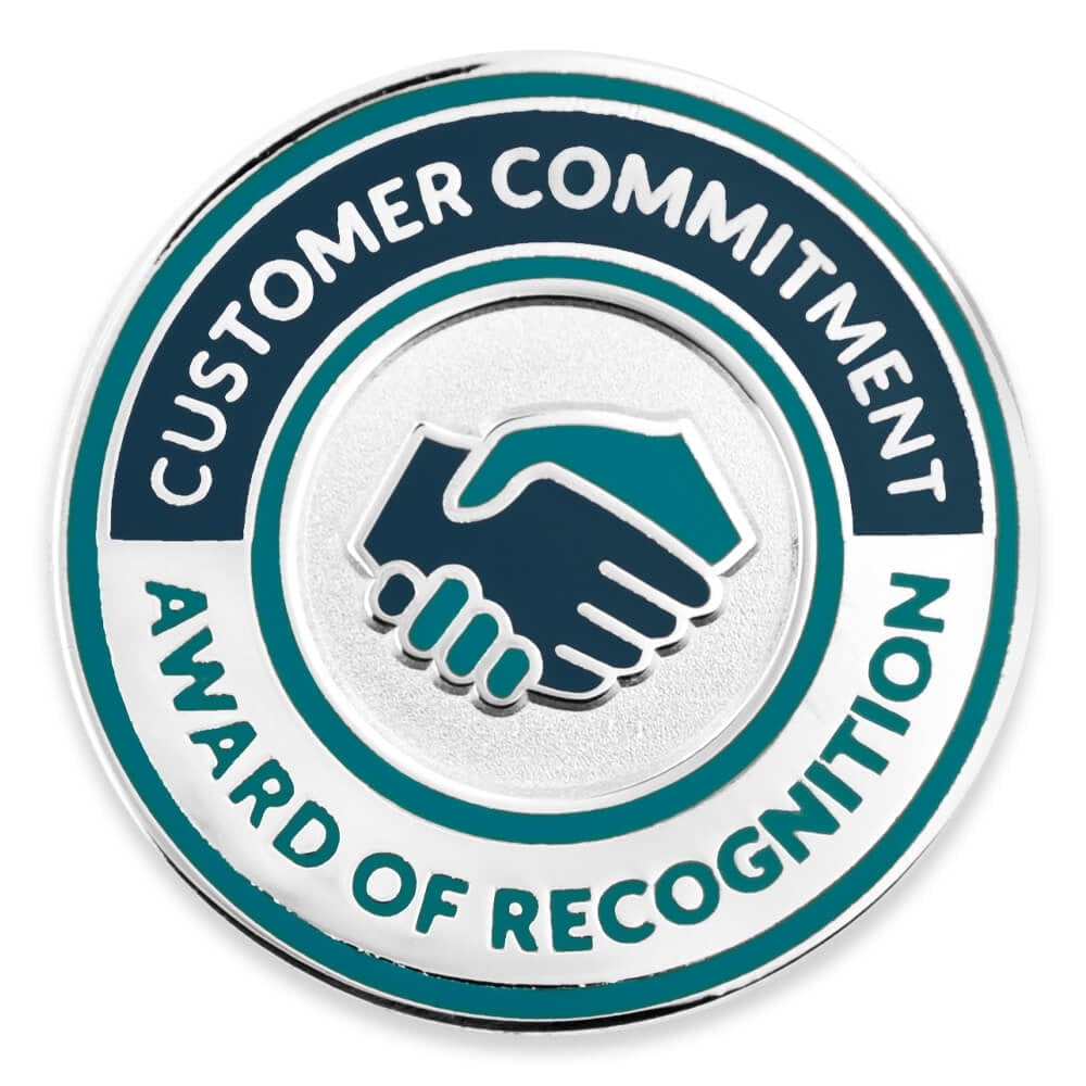 PinMart Customer Commitment Recognition Lapel Pin - 10 Pack - Button ...