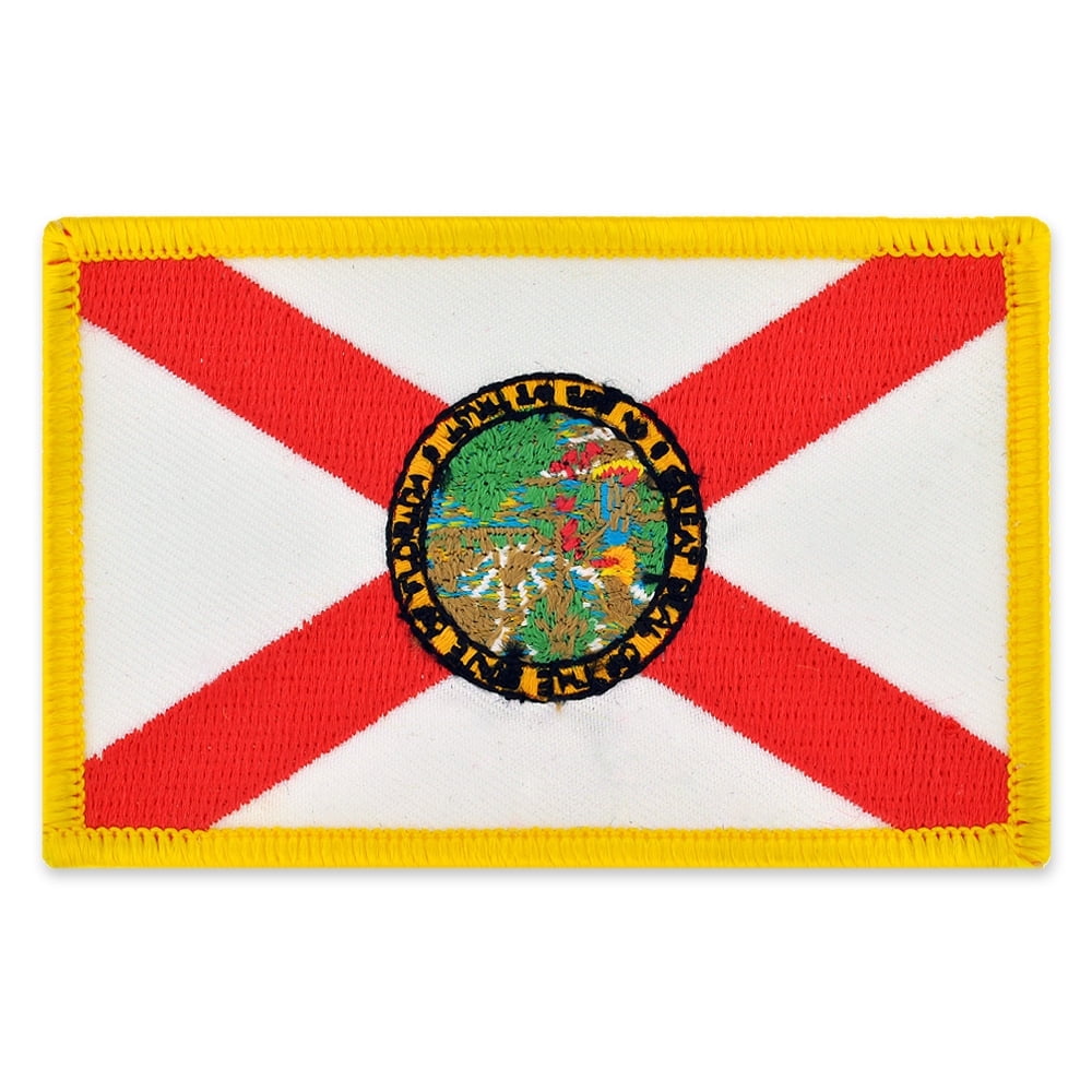 PinMart Embroidered US State Flag Patch - Florida Flag, 1 Count ...