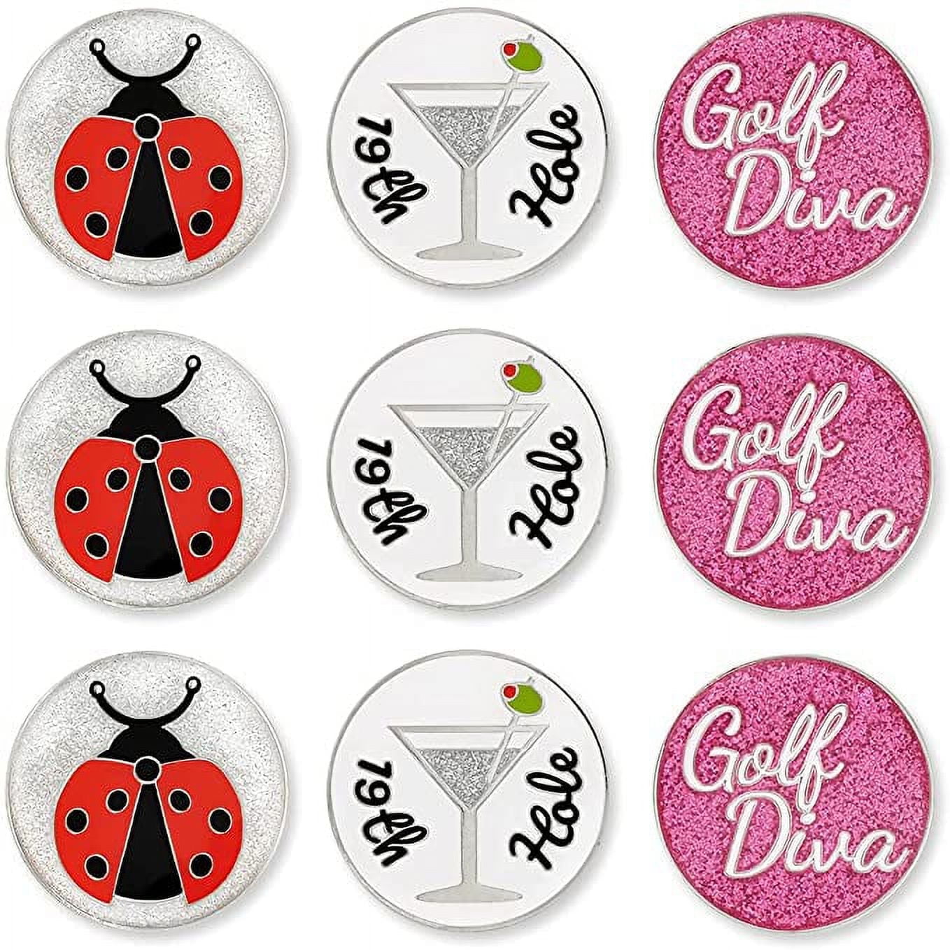 PinMart Golf Diva Magnetic Golf Ball Markers - Set of 9 - Walmart.com