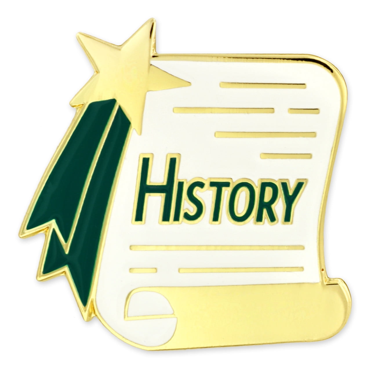 PinMart History Scroll School Award Lapel Pin – Scholar Reward Pin ...