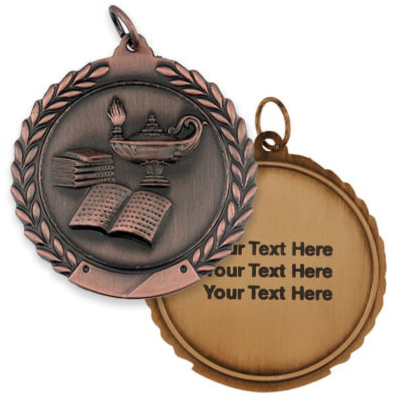 PinMart Lamp of Knowledge Award Single and Bulk Medals - Walmart.com