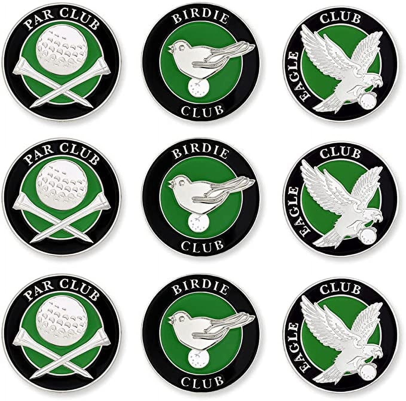 PinMart Magnetic Golf Ball Markers - Multicolor Eagle Club and Birdie ...
