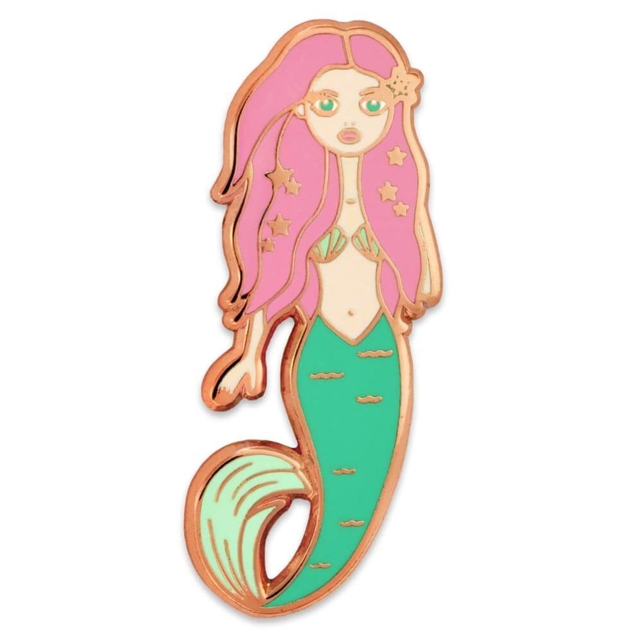 PinMart Mermaid Lapel Pins - Cute Trendy Enamel Pins, Pack of 10 ...