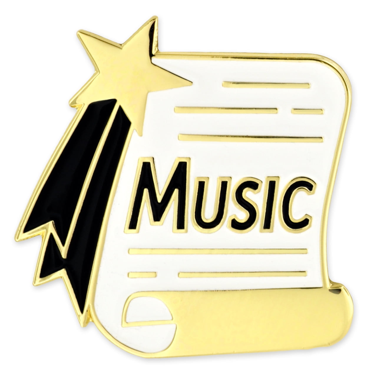 PinMart Music Scroll School Award Lapel Pin – Scholar Reward Pin ...