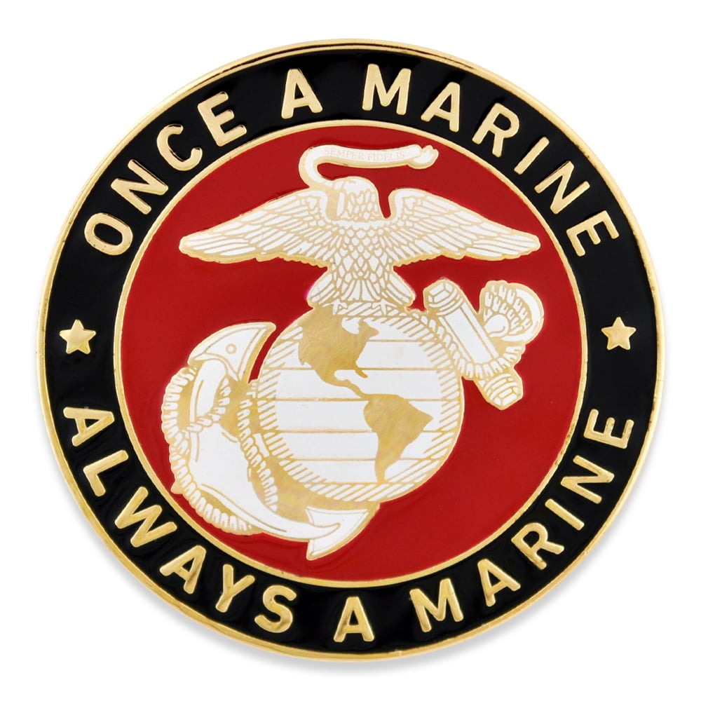 PinMart Officially Licensed U.S.M.C. Once a Marine Pin - 5 Pack ...