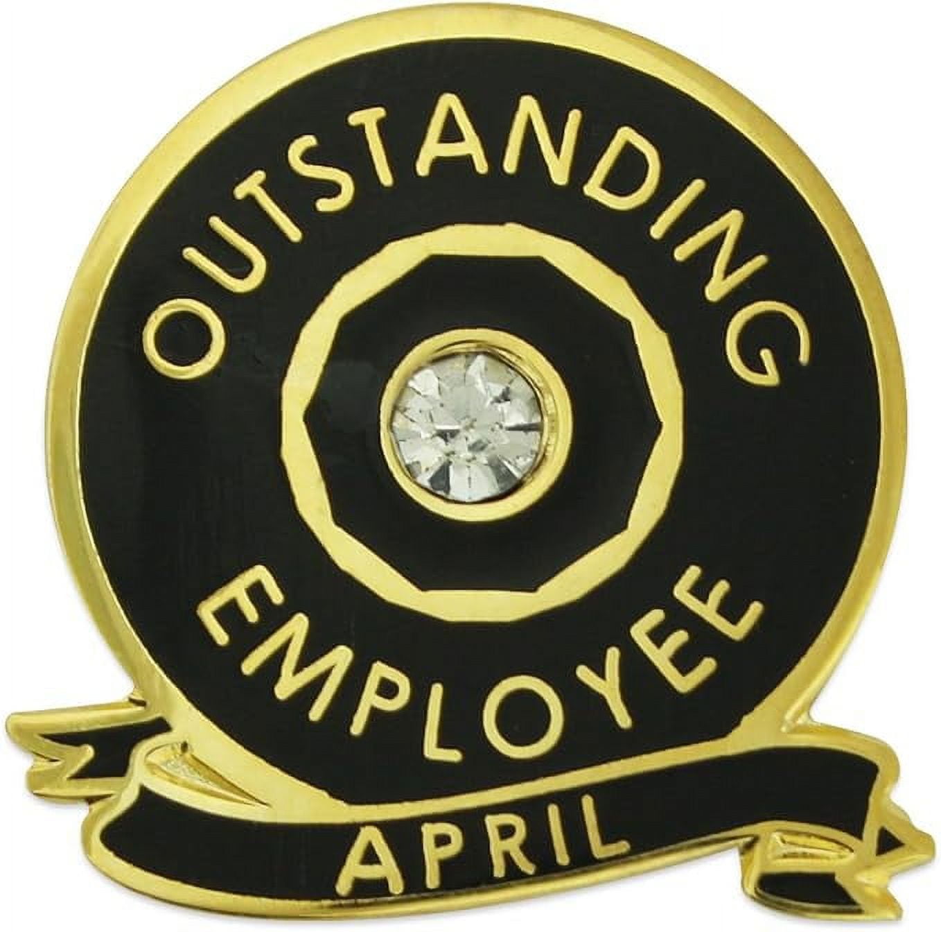 PinMart Outstanding Employee of The Month Lapel Pin - April - Walmart.com