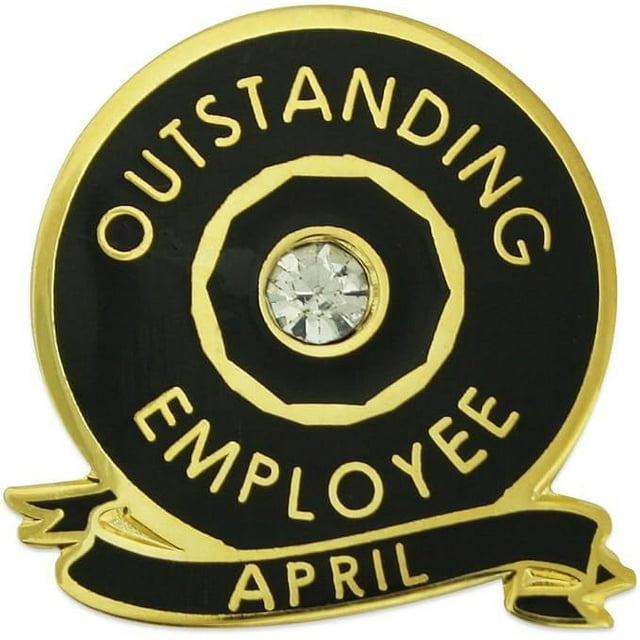 PinMart Outstanding Employee of The Month Lapel Pin - April - Walmart.com