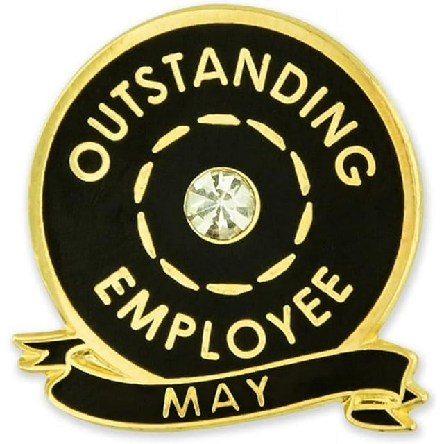 PinMart Outstanding Employee of The Month Lapel Pin - May - Walmart.com