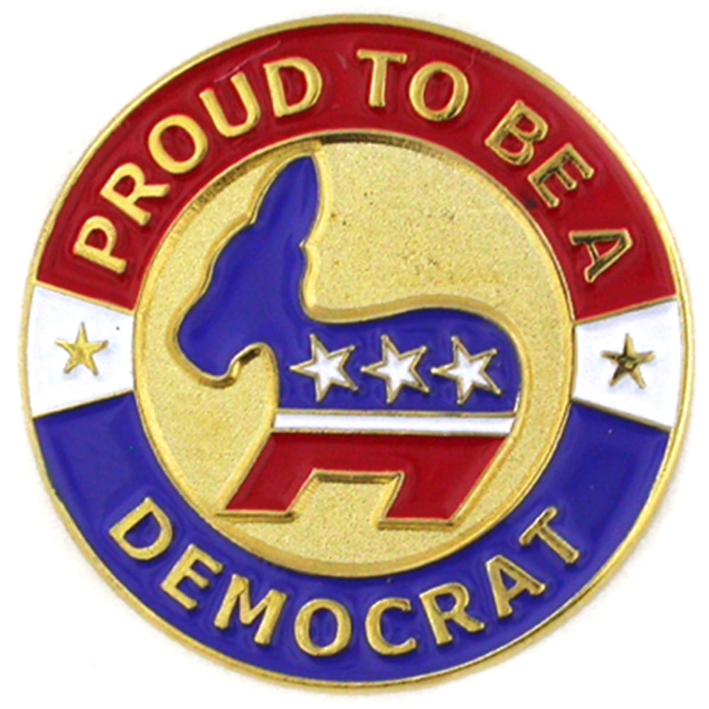 PinMart Proud To Be A Democrat Button Pin - Walmart.com