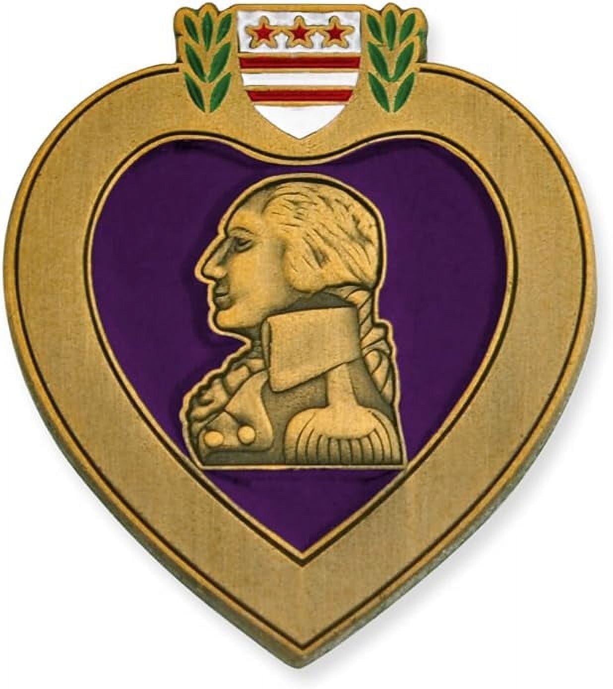 PinMart Purple Heart Veteran Lapel Pin-Proud Patriotic USA Flag Enamel ...