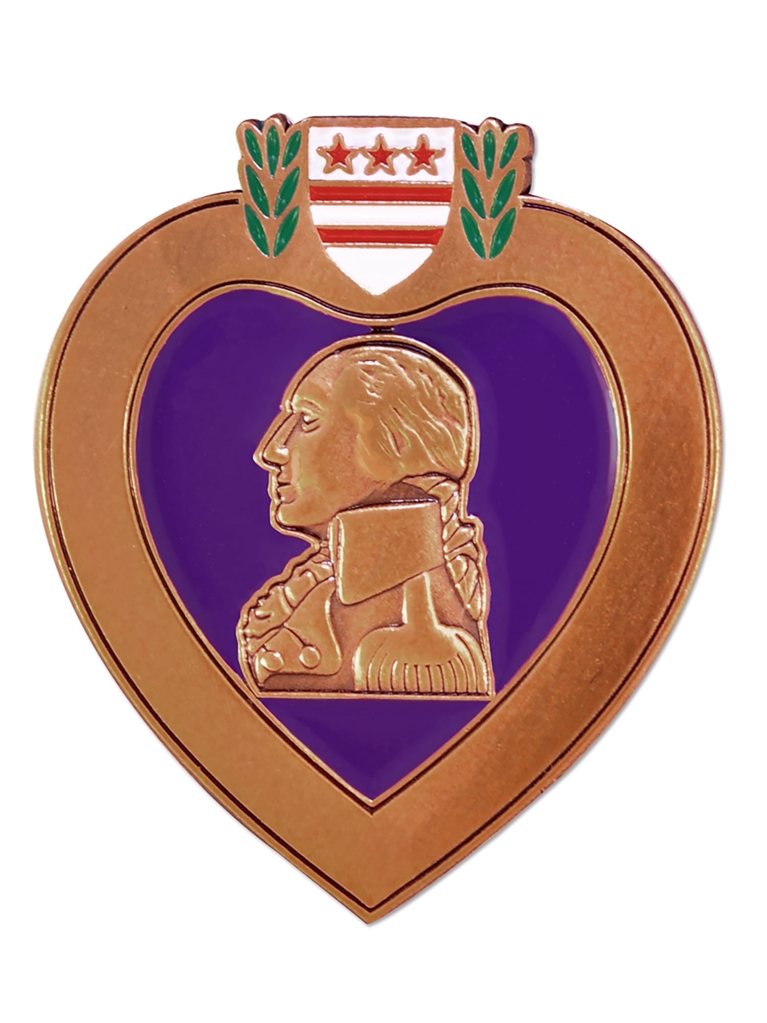 PinMart Purple Heart Veteran Lapel Pin-Proud Patriotic USA Flag Enamel ...