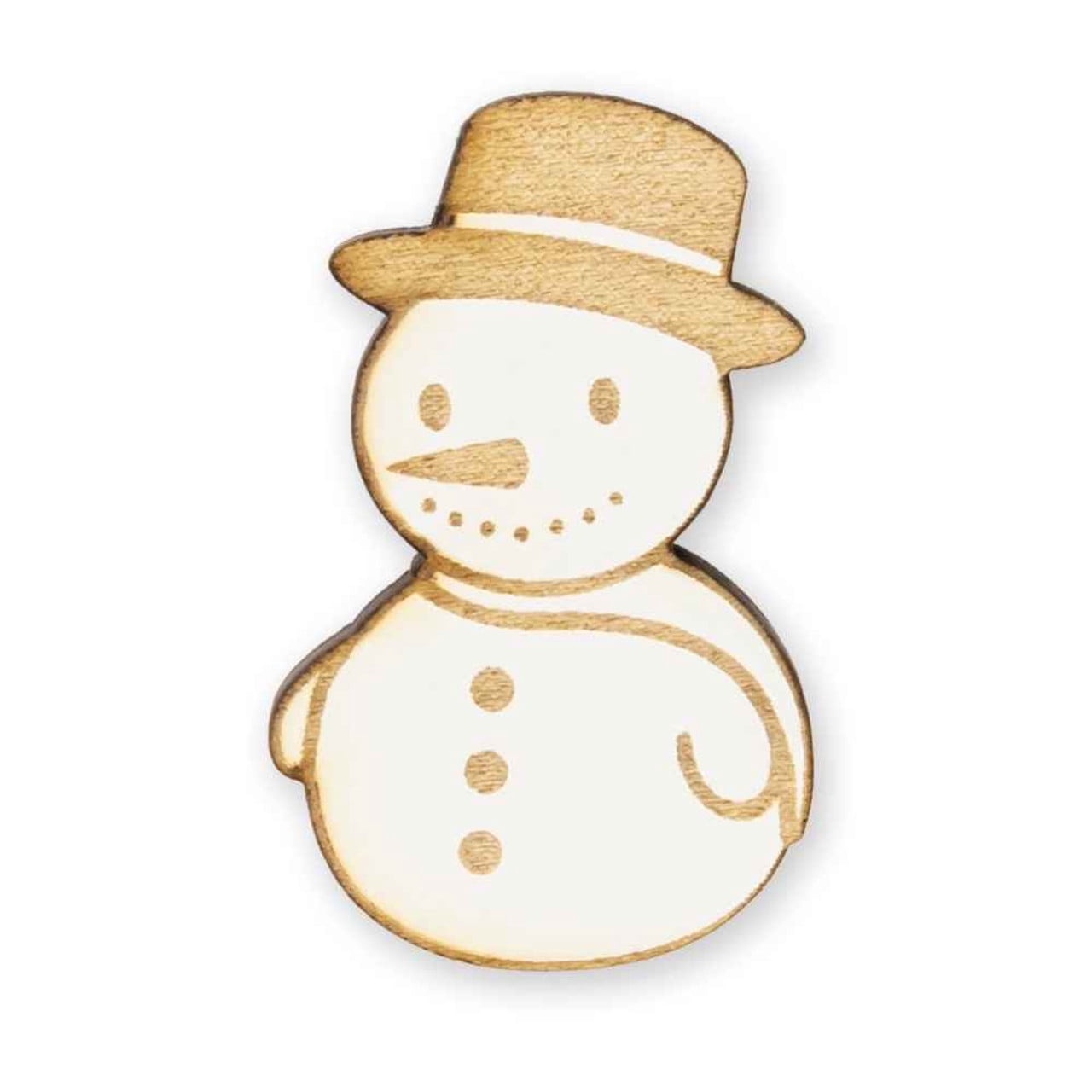 PinMart Snowman Wood Pin, 25-Pack - Walmart.com