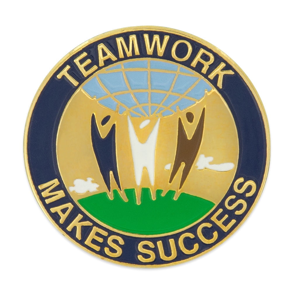 PinMart Teamwork Makes Success Motivation Enamel Lapel Pin - 10 Pack of ...