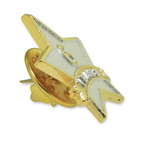 PinMart Year Service Award STAR Lapel Pin – Gold- & Silver-Plated Metal ...