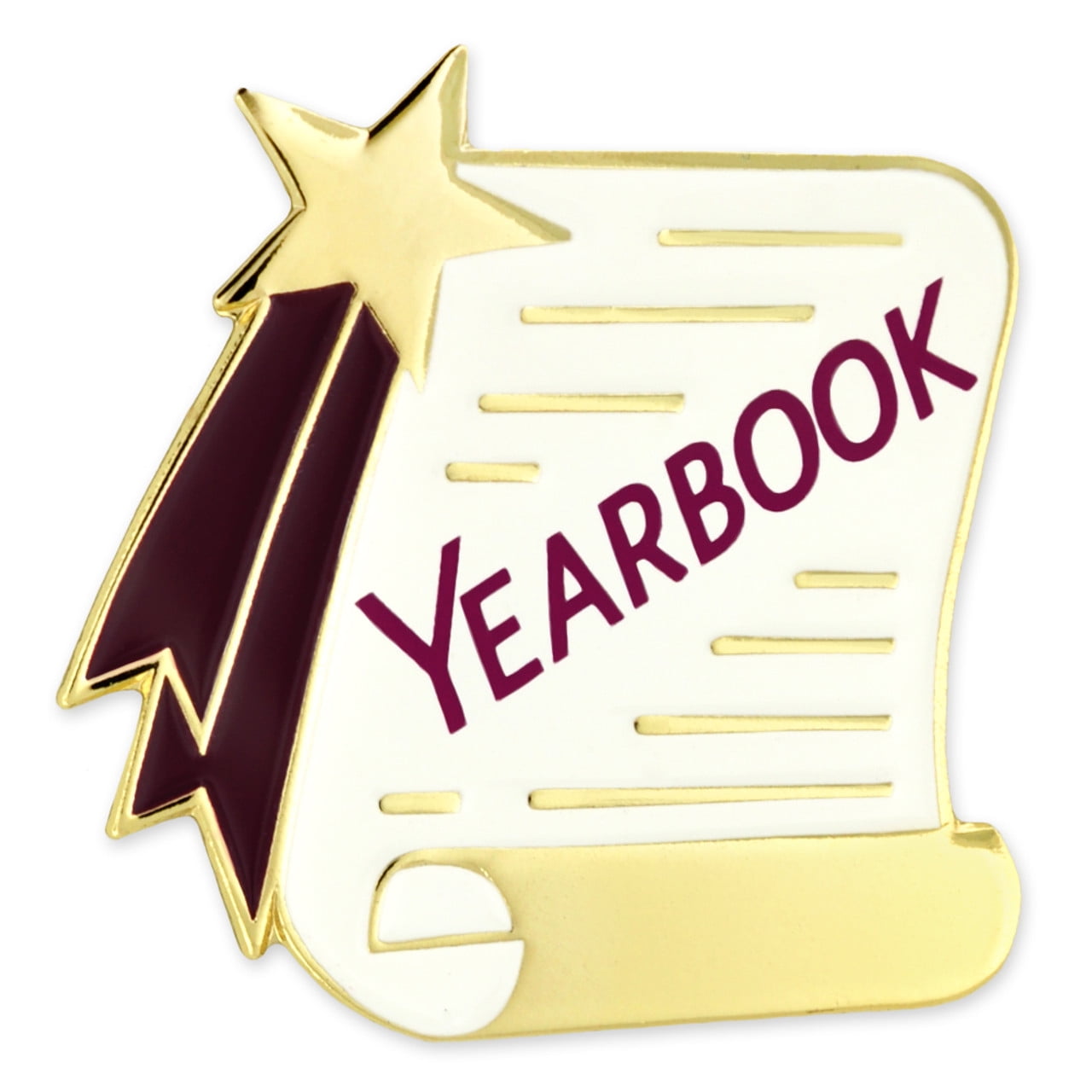 PinMart Yearbook Scroll School Award Lapel Pin – Scholar Reward Pin ...