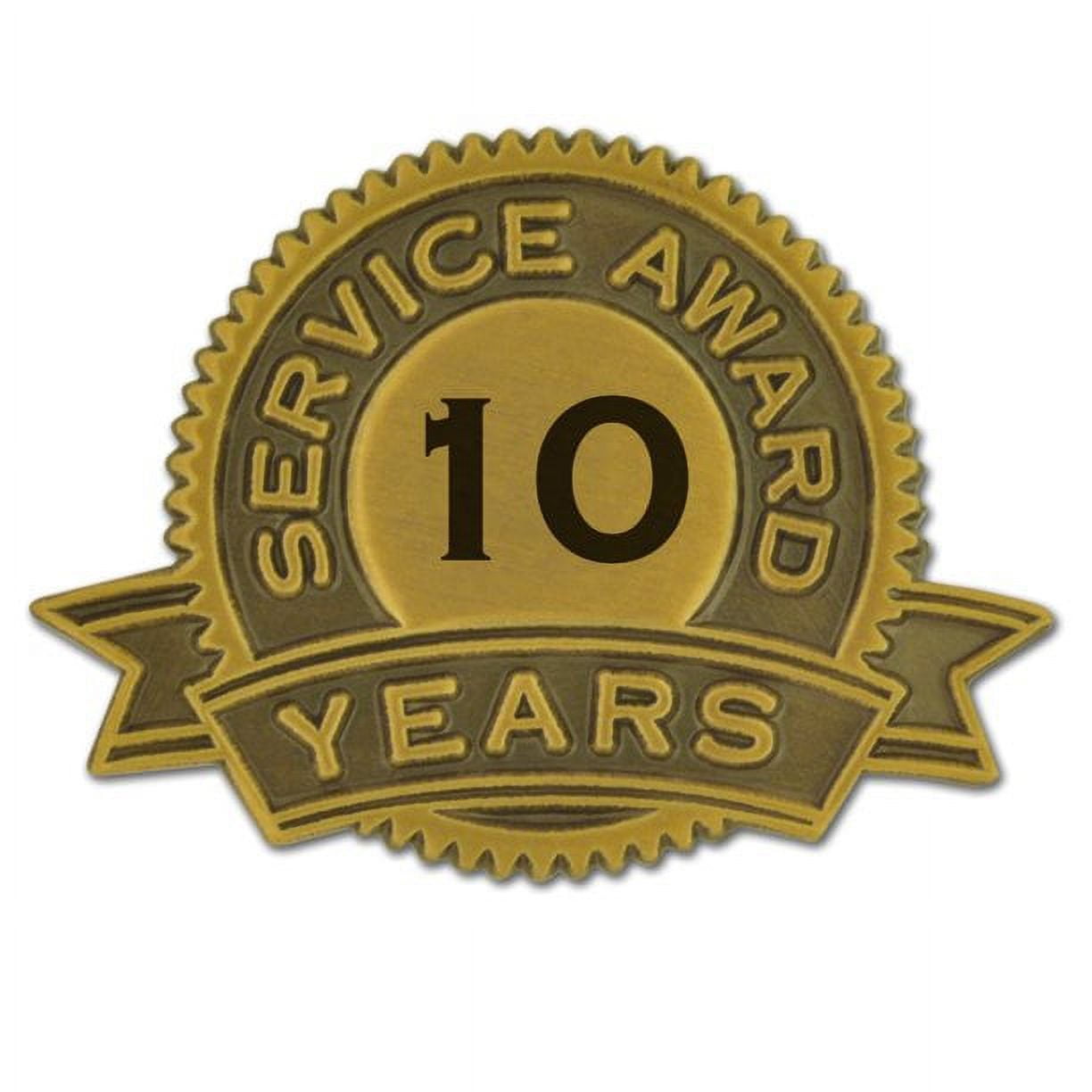 PinMart's 10 Year of Service Award Lapel Pin - 5 Pack - Walmart.com