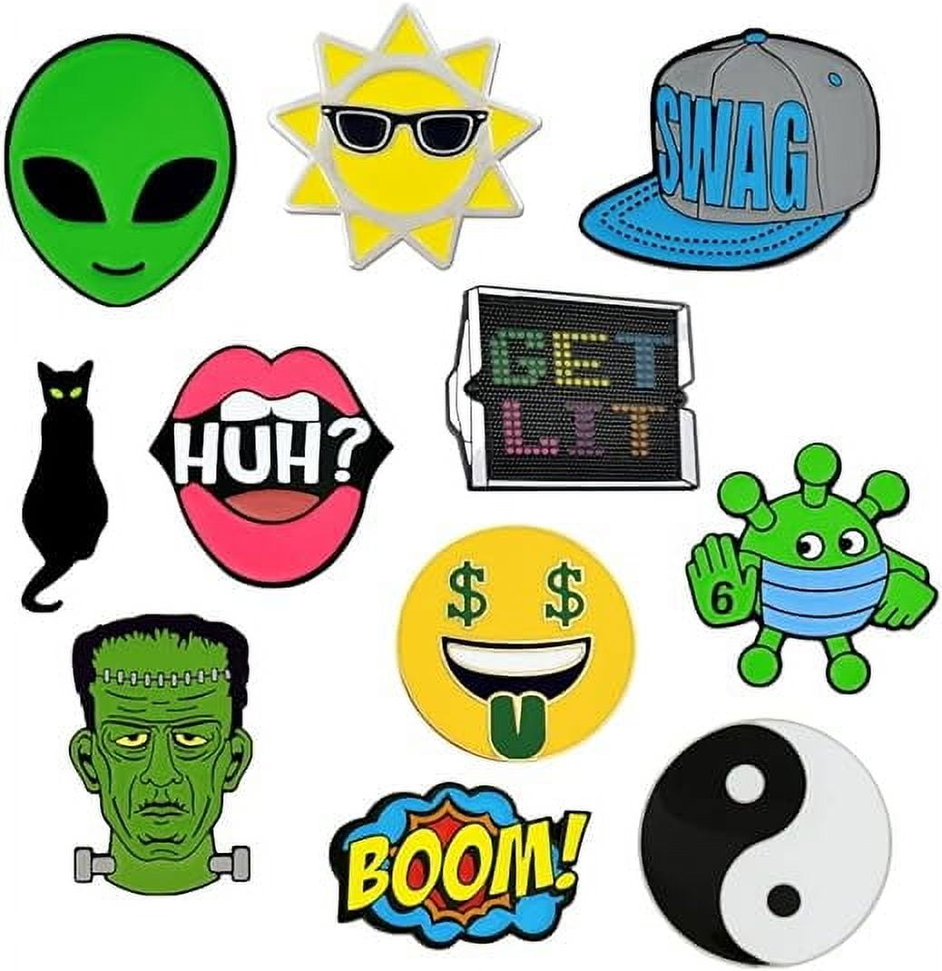 PinMart's 11 Pieces Weird Enamel Pins Set Funny Lapel Pins ...