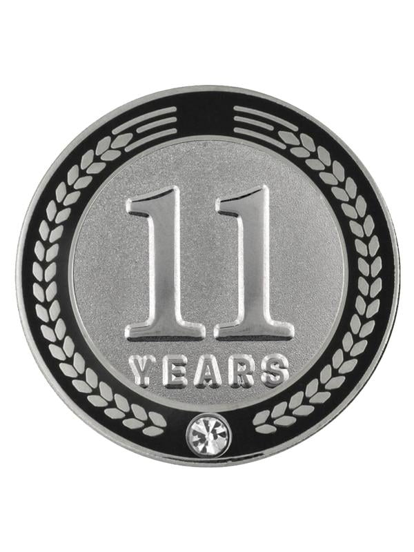 PinMart's 11 Years of Service Award Employee Recognition Gift Lapel Pin ...