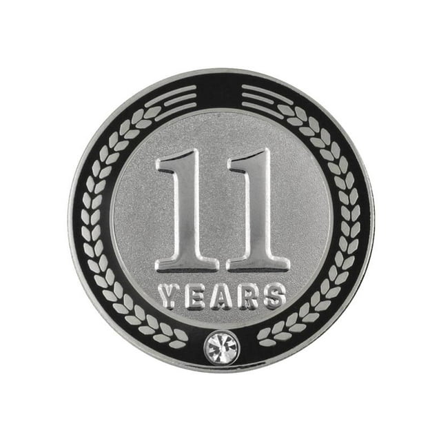 PinMart's 11 Years of Service Award Employee Recognition Gift Lapel Pin ...