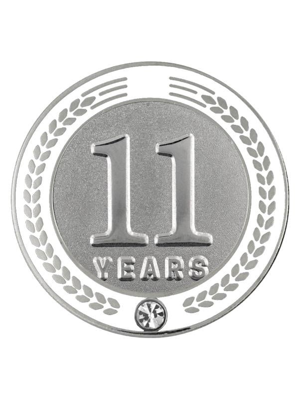 PinMart's 11 Years of Service Award Employee Recognition Gift Lapel Pin ...