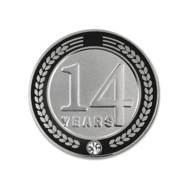 PinMart's 14 Years of Service Award Employee Recognition Gift Lapel Pin ...