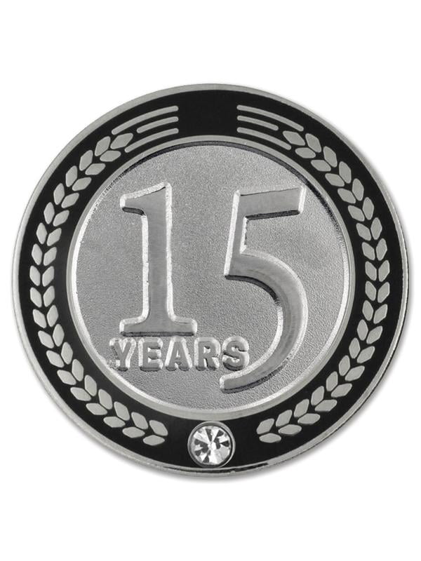 PinMart's 15 Years of Service Award Employee Recognition Gift Lapel Pin ...