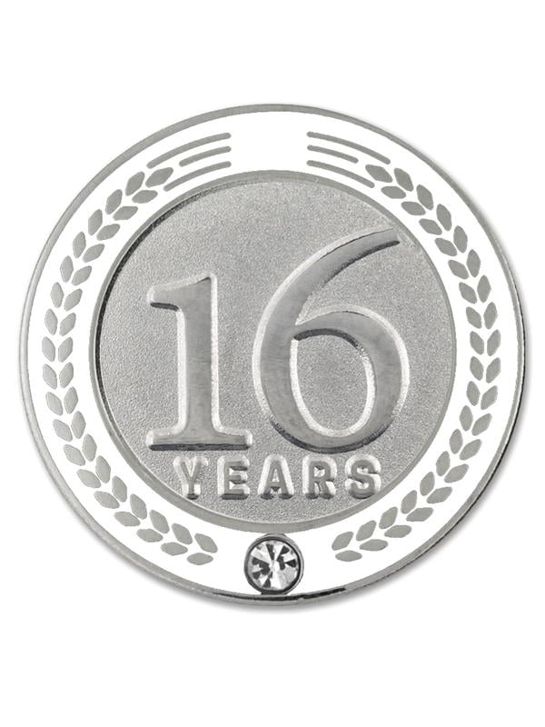 PinMart's 16 Years of Service Award Employee Recognition Gift Lapel Pin ...