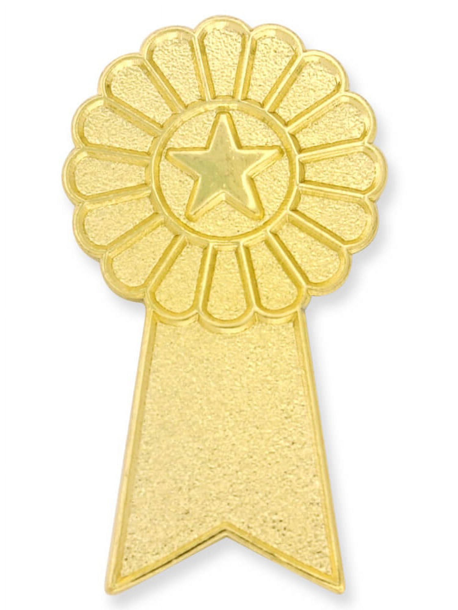 PinMart's 1st Place Gold Ribbon Lapel Pin Student Employee Recognition ...