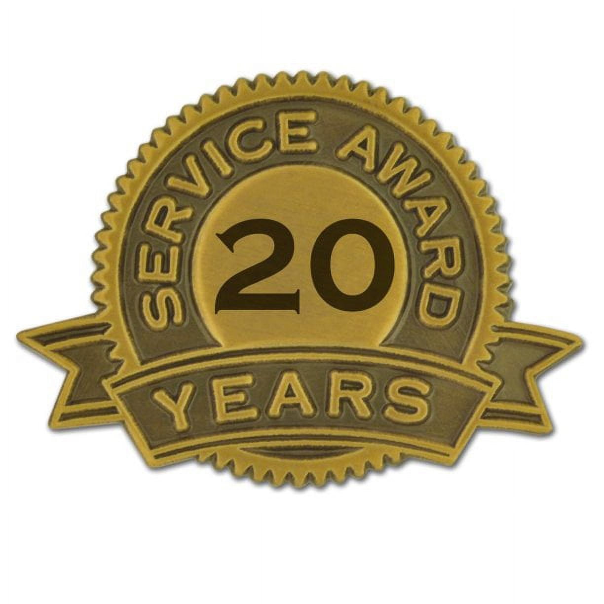 PinMart's 20 Year of Service Award Lapel Pin - 5 Pack - Walmart.com