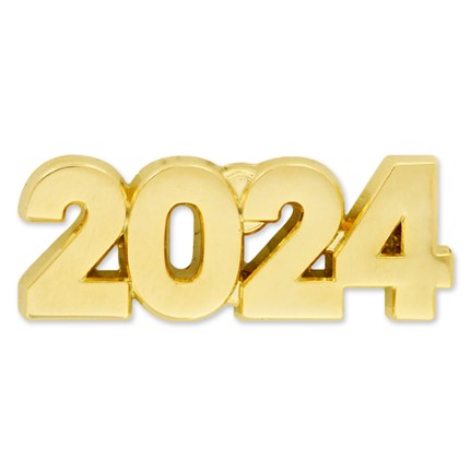 PinMart's 2024 Graduation Anniversary Gold Year Enamel Lapel Pin ...