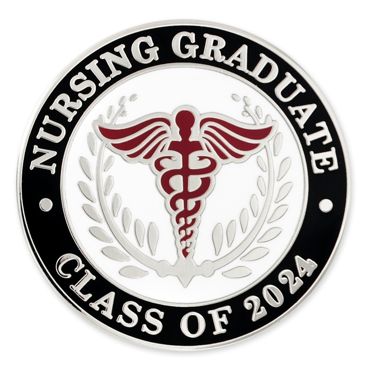 PinMart's 2024 Nursing Graduate Pin - Pack of 25 Black Unisex Adult ...