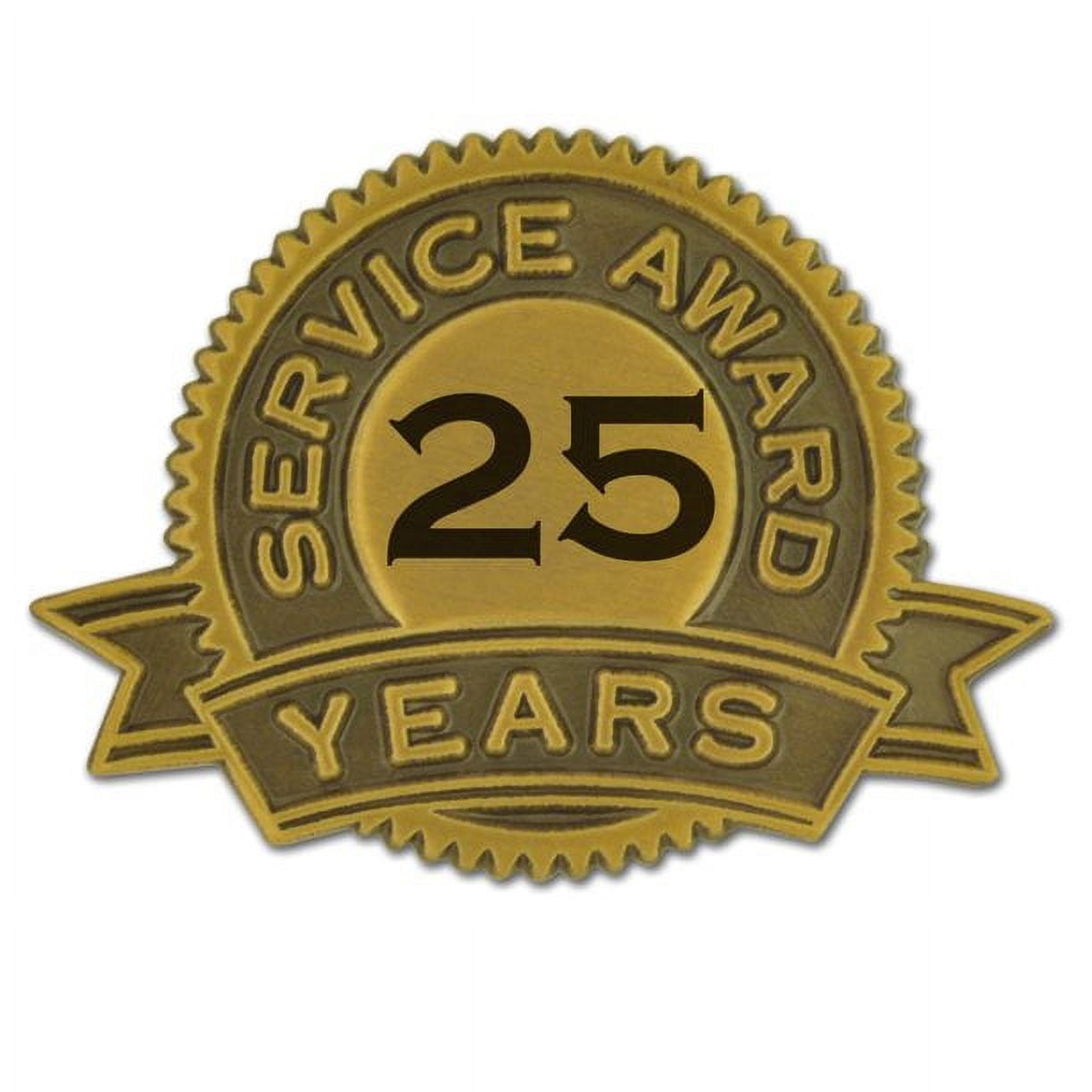 PinMart's 25 Year of Service Award Lapel Pin - 25 Pack - Walmart.com