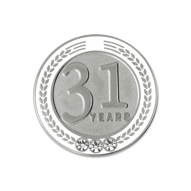 PinMart's 31 Years of Service Award Employee Recognition Gift Lapel Pin ...
