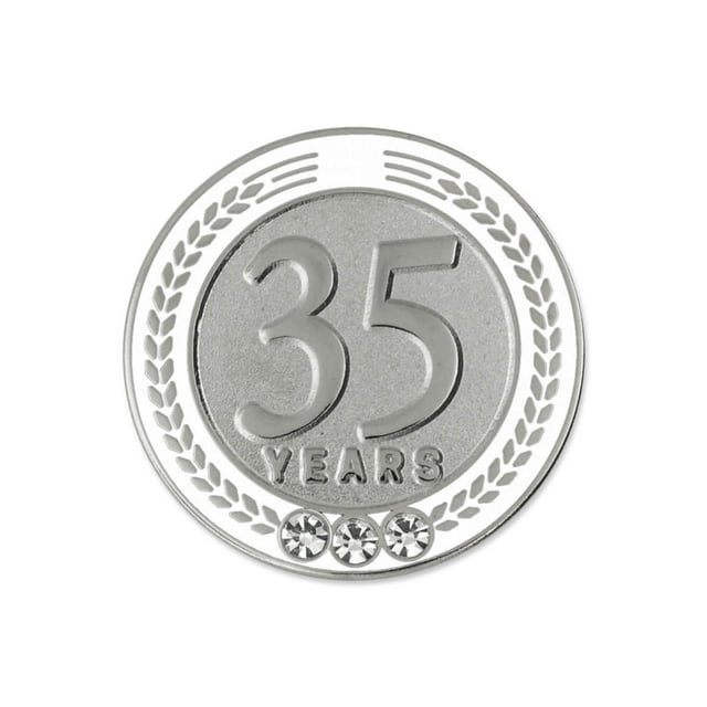 PinMart's 35 Years of Service Award Employee Recognition Gift Lapel Pin ...
