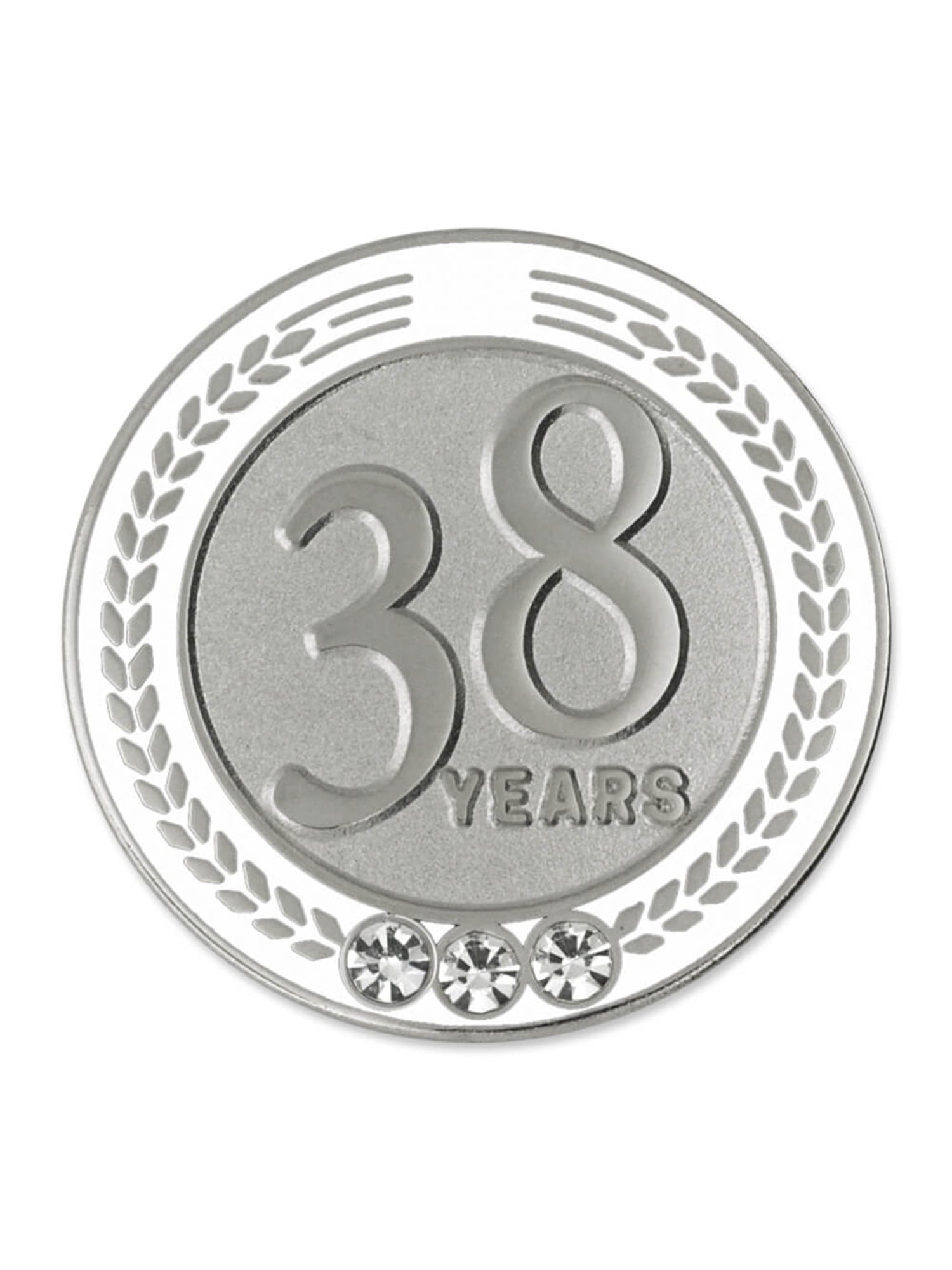 PinMart's 38 Years of Service Award Employee Recognition Gift Lapel Pin ...