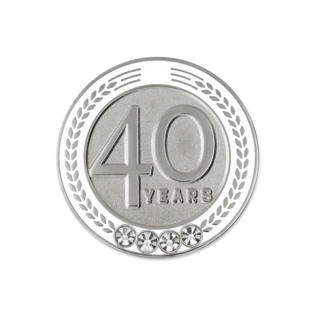 PinMart's 40 Years of Service Award Employee Recognition Gift Lapel Pin ...
