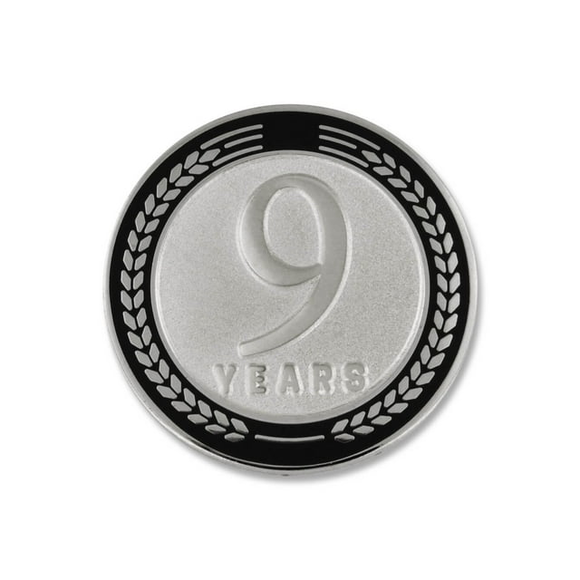 PinMart's 9 Years of Service Award Employee Recognition Gift Lapel Pin ...