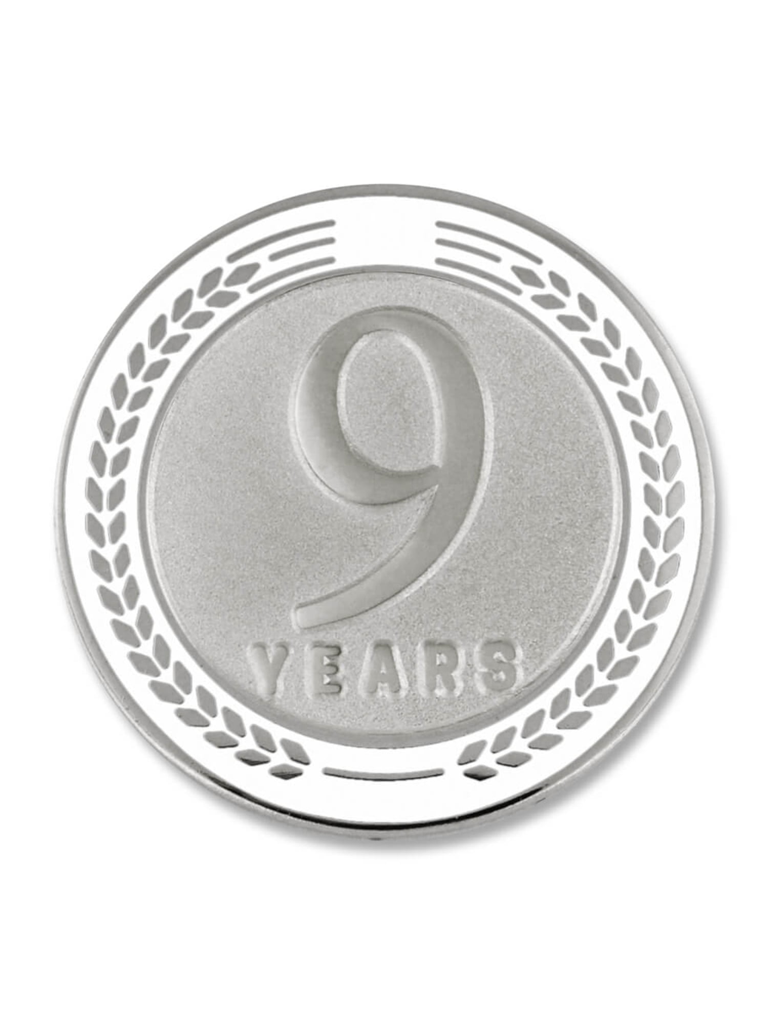 PinMart's 9 Years of Service Award Employee Recognition Gift Lapel Pin ...