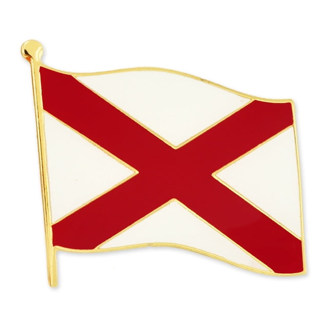 PinMart's Alabama US State Flag AL Enamel Lapel Pin - Walmart.com
