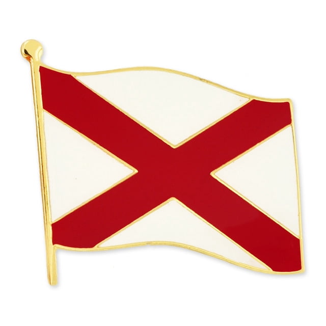 PinMart's Alabama US State Flag AL Enamel Lapel Pin - Walmart Business ...