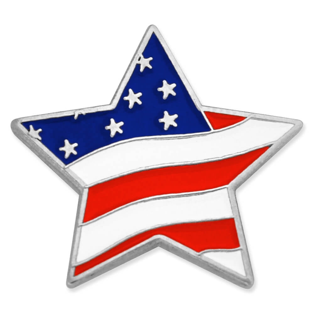 PinMart's American Flag Star Lapel Pin - Walmart.com