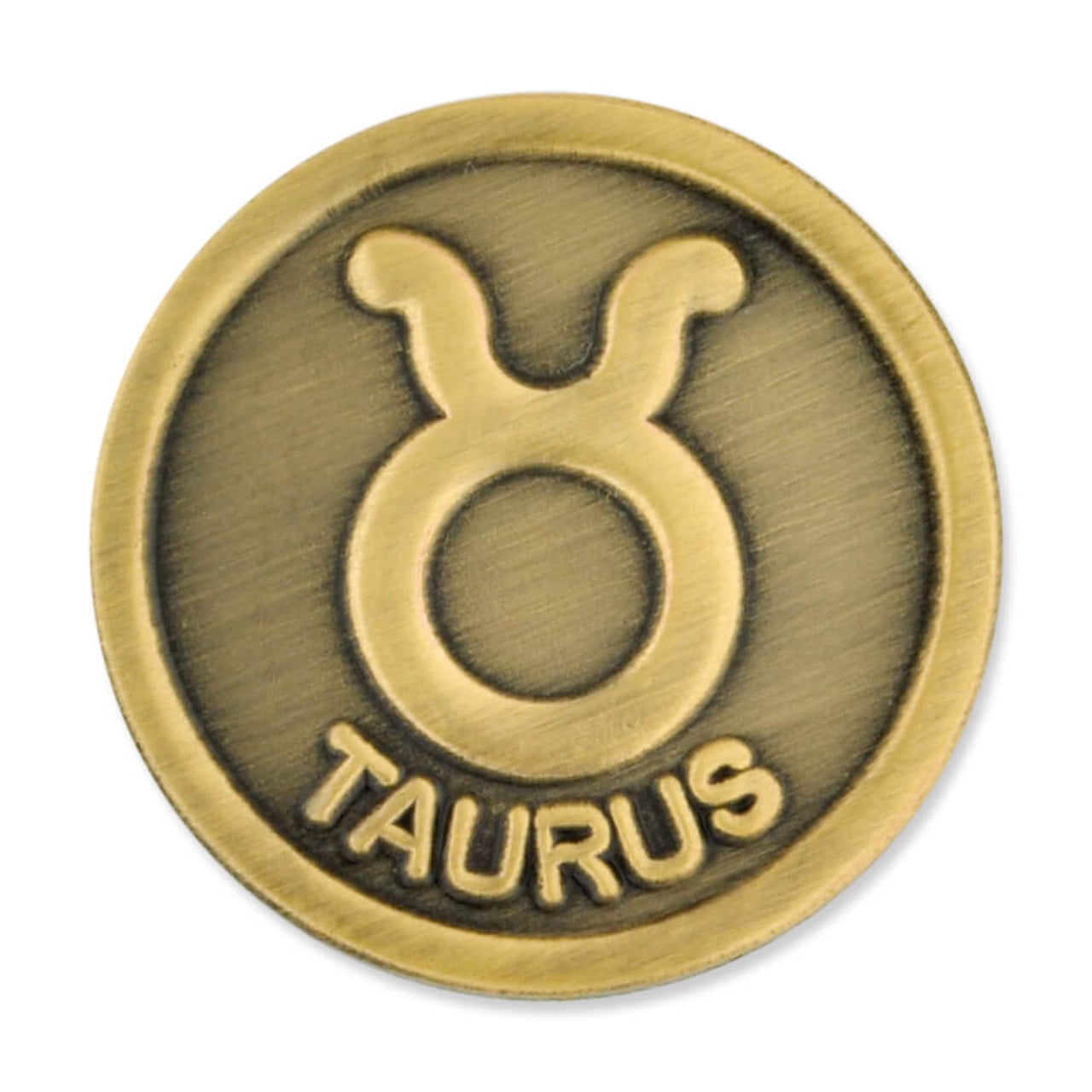 PinMart's Antique Gold Taurus Zodiac Pin - Walmart.com