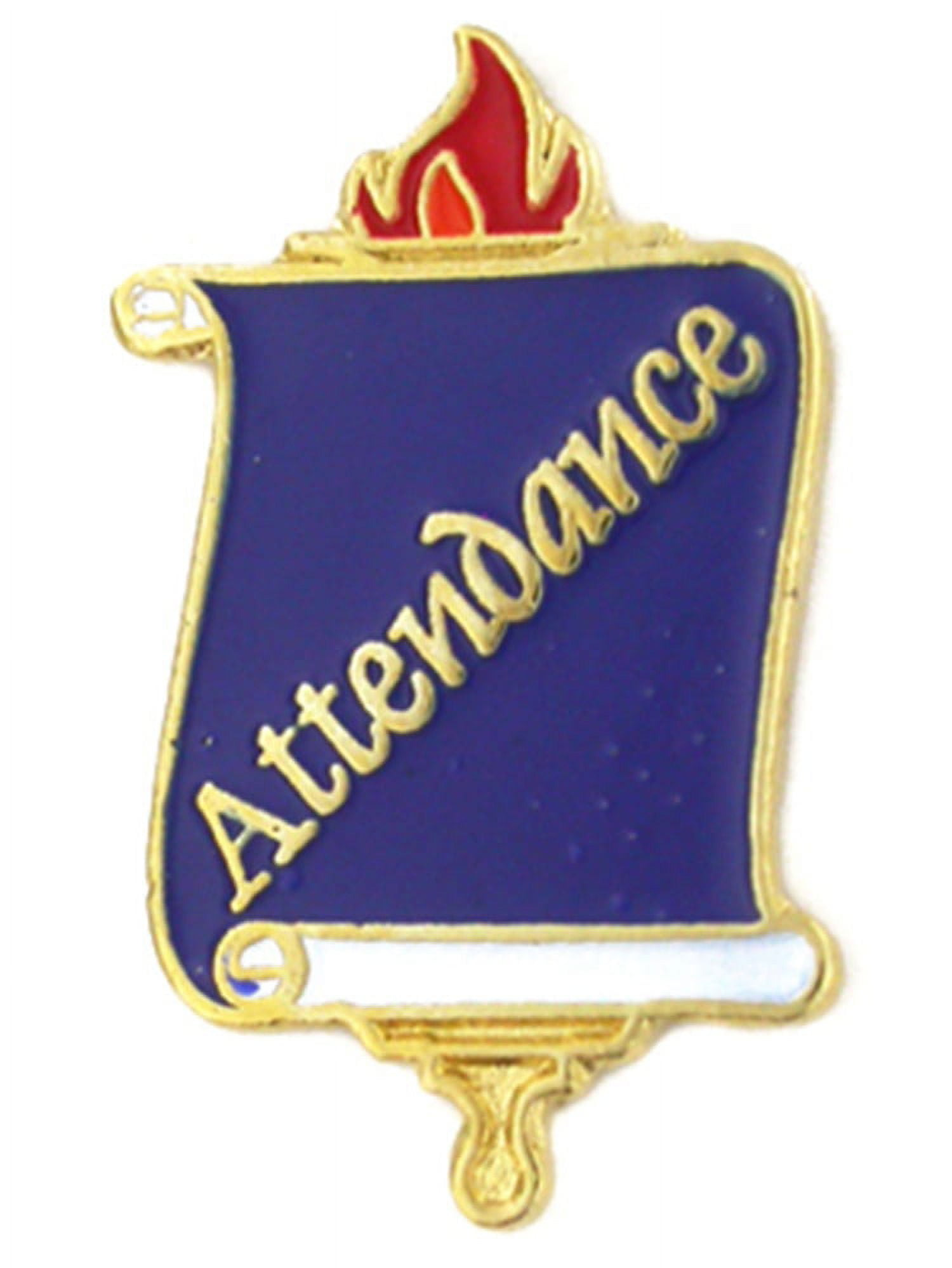 PinMart's Attendance Student School Teacher Enamel Lapel Pin - Walmart.com