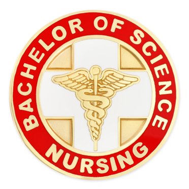 PinMart's Bachelor of Science Nursing Red BSN Caduceus Lapel Pin - 50 ...