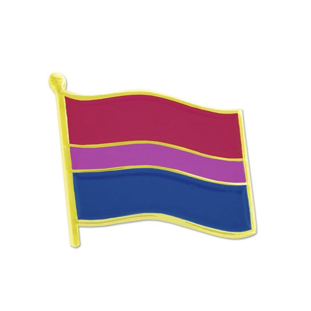 PinMart's Bisexual Pride Flag Pin - Walmart.com